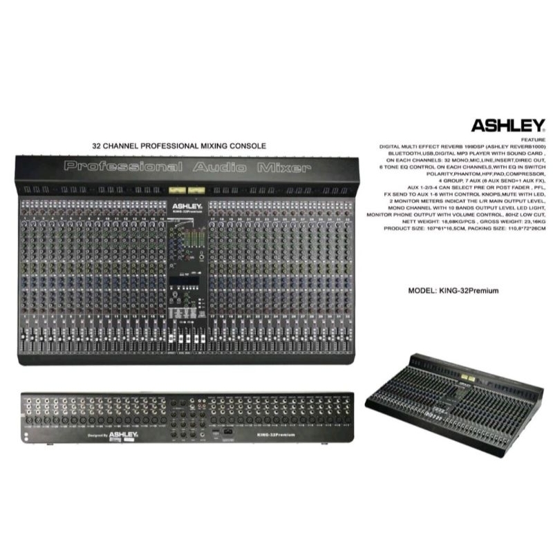 Jual Mixer Ashley King Premium 32 channel Mixer Ashley king premium ...