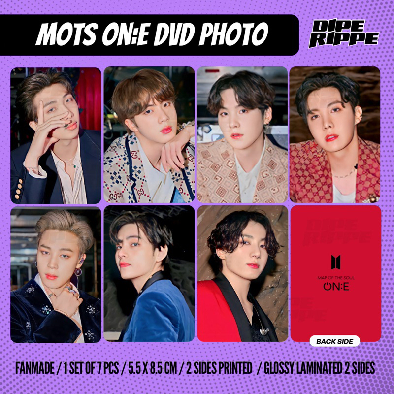 Jual BTS PHOTOCARD - MOTS ONE PHOTO DVD MAP OF THE SOUL | Shopee Indonesia