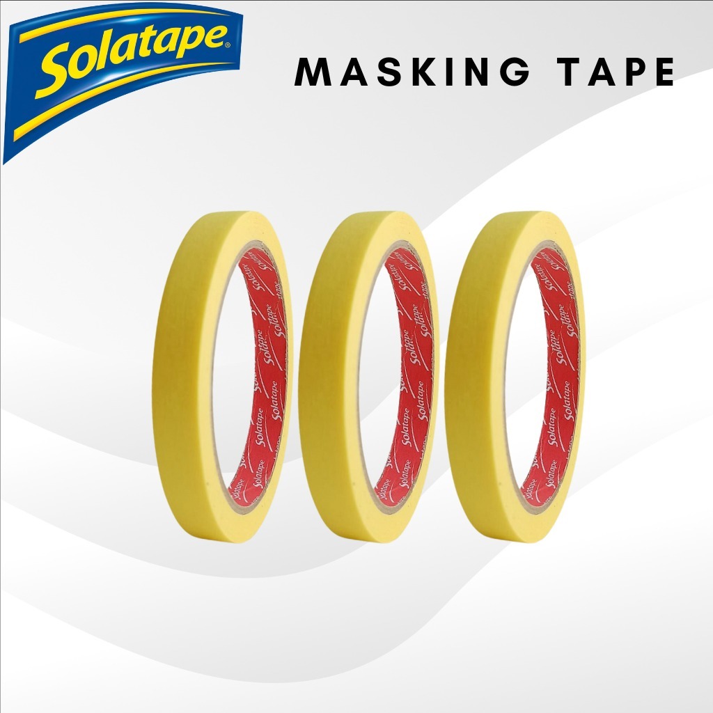 Jual Lakban Kertas Kecil | Masking Tape Solatape | 1/2inch 12mm x ...