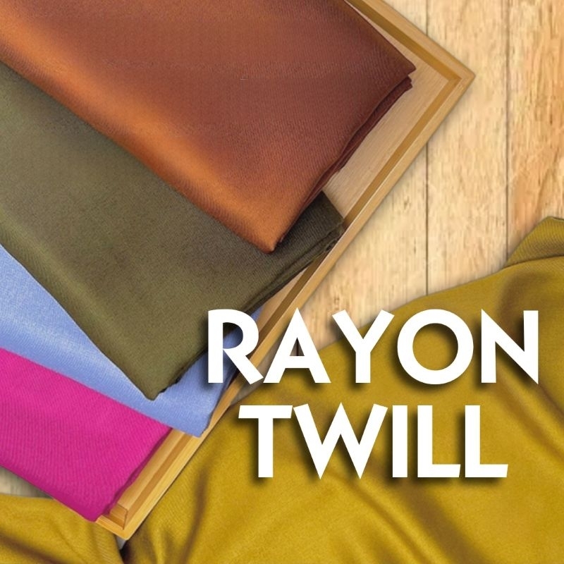 Jual Kain Rayon Twill Katun Rayon Twill Premium Harga per Setengah ...