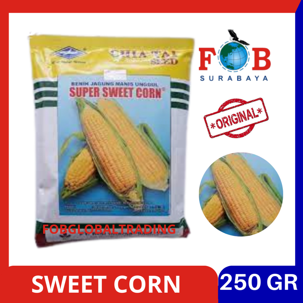 Jual BENIH JAGUNG SUPER SWEET CORN 250 GRAM BISI CAP KAPAL TERBANG CHIA TAI SEED | Shopee Indonesia