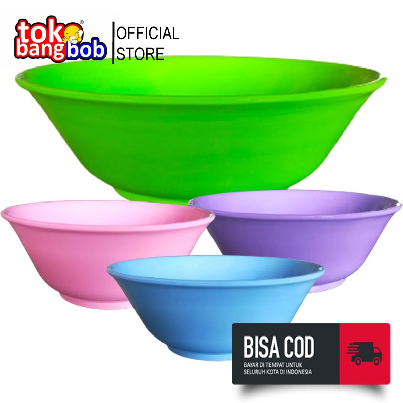 Jual Mangkuk Bulat Plastik Mankuk Bakso Mangkuk Mie Mangkok Saji Cafe ...