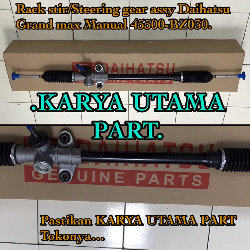 Jual Rack Stir/Steering Gear Assy Daihatsu Grand Max Manual 45500-BZ030 ...