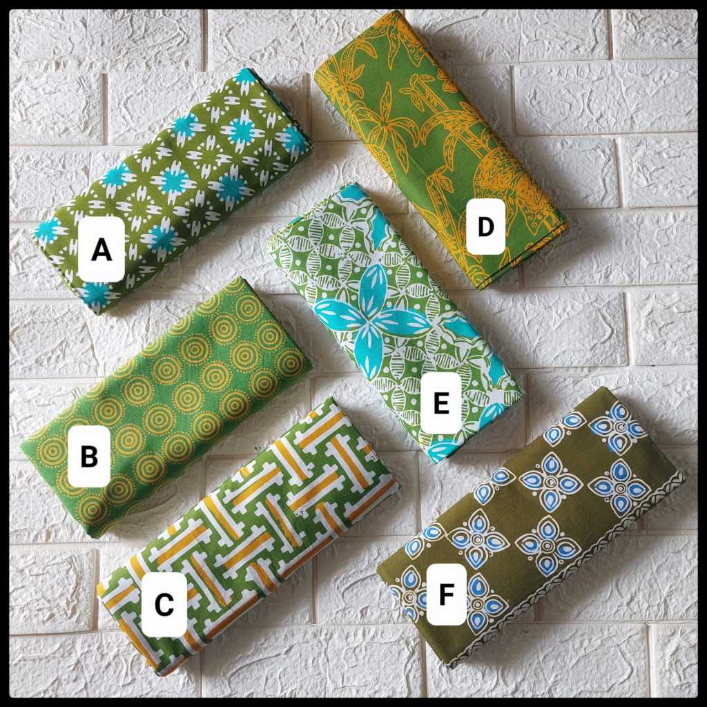 Jual KAIN BATIK CAP 2 WARNA HIJAU BAHAN BATIK SERAGAM | Shopee Indonesia