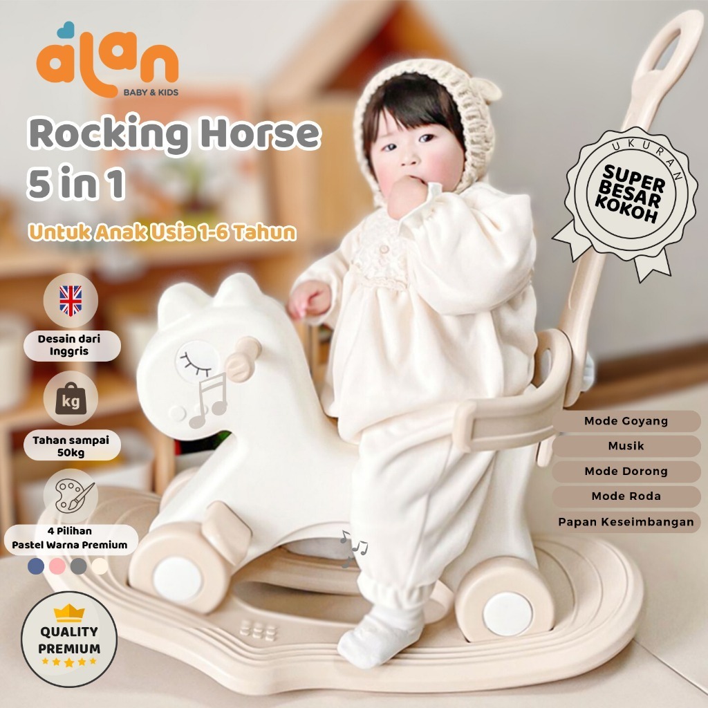 Jual Parklon Rocking Horse 5in1(RH-002) | Mainan Kuda Kudaan Anak ...