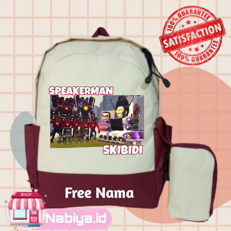 Jual TAS RANSEL SKIBIDI TOILET VS TITAN SPEAKERMAN BACKPACK ANAK ...