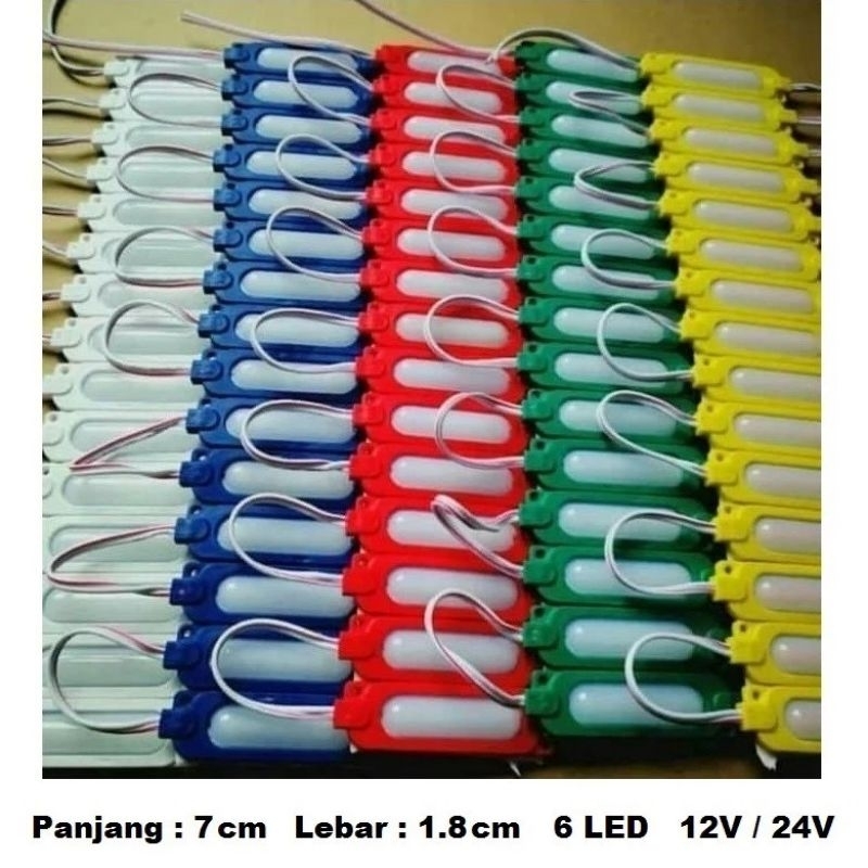 Jual Lampu Kolong Modul 6 LED Mata PLASMA 12 - 24 Volt COB Besar Truk Bus Fuso Canter Tronton ...