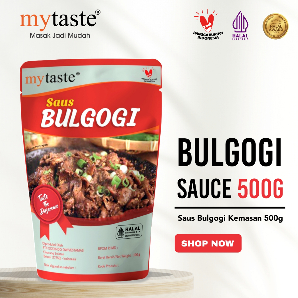 Jual My Taste Bulgogi Sauce kemasan 500 gr /halal saus siap pakai saus ...