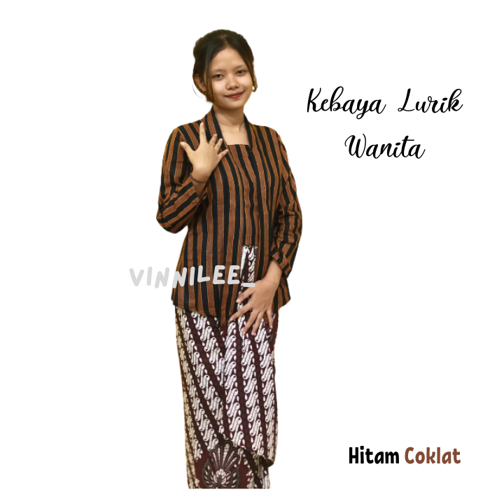 Jual Baju Lurik Wanita Baju Adat Wanita Jawa Kebaya Lurik Wanita Sorjan Lurik Atasan Lurik ...
