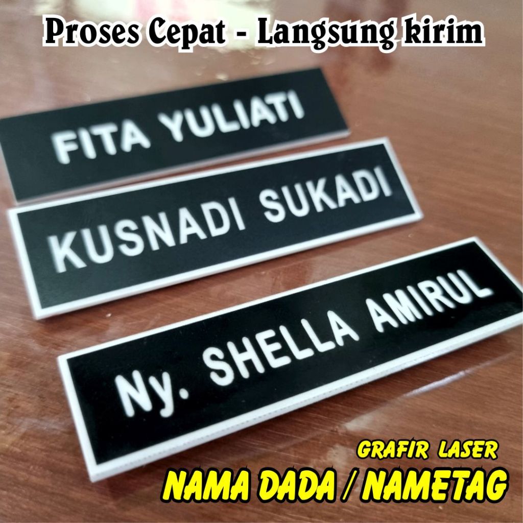 Jual NAMA DADA GRAFIR, NAMETAG , PERSIT , NAMA PDH , GRAFIR AKRILIK ...