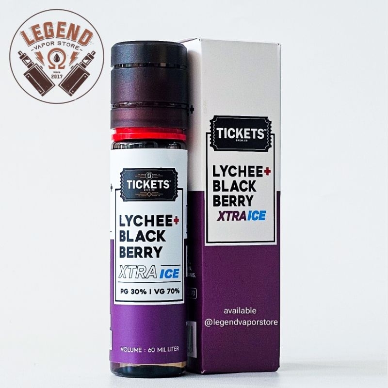 Jual FREEBASE - LIQUID TICKETS LYCHEE BLACKBERRY XTRA ICE 60ML 3MG ...