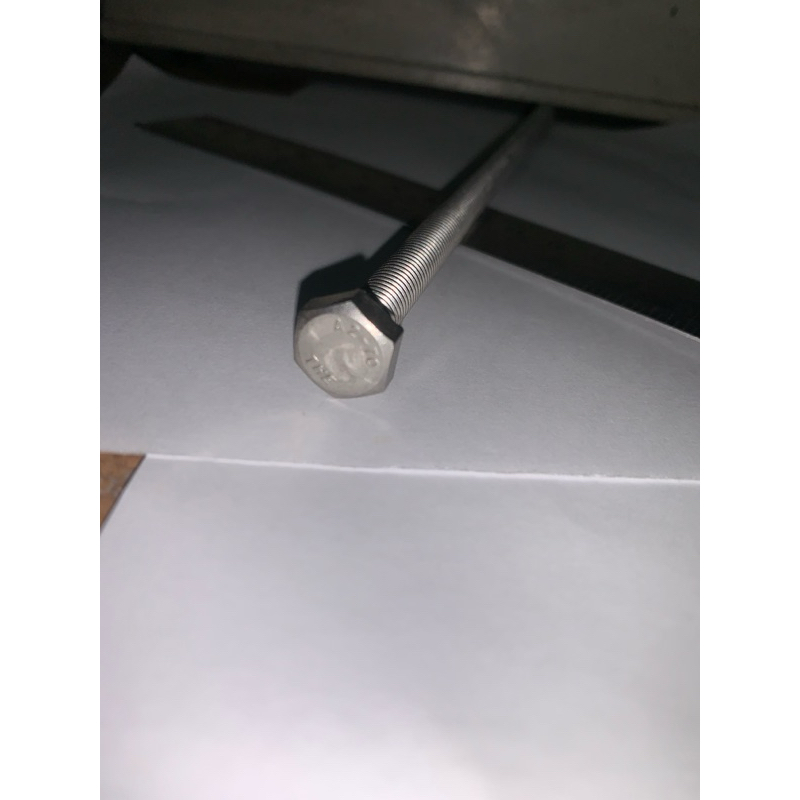 Jual Baut hex m8 x 200 (20cm) stainless 304 THE A2-70 full drat | Shopee Indonesia