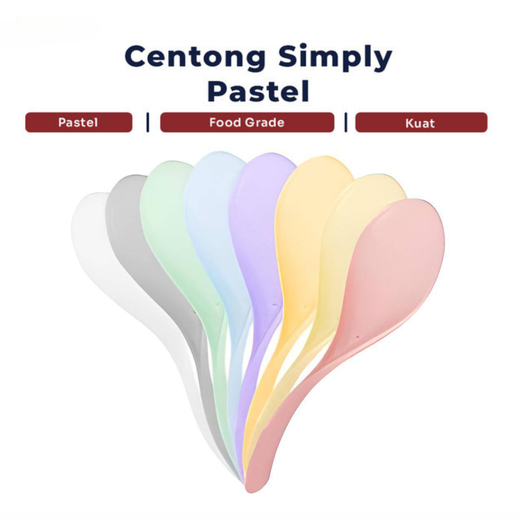 Jual CENTONG NASI BUNDA WARNA PASTEL / CENTONG SAYUR / SENDOK NASI ...