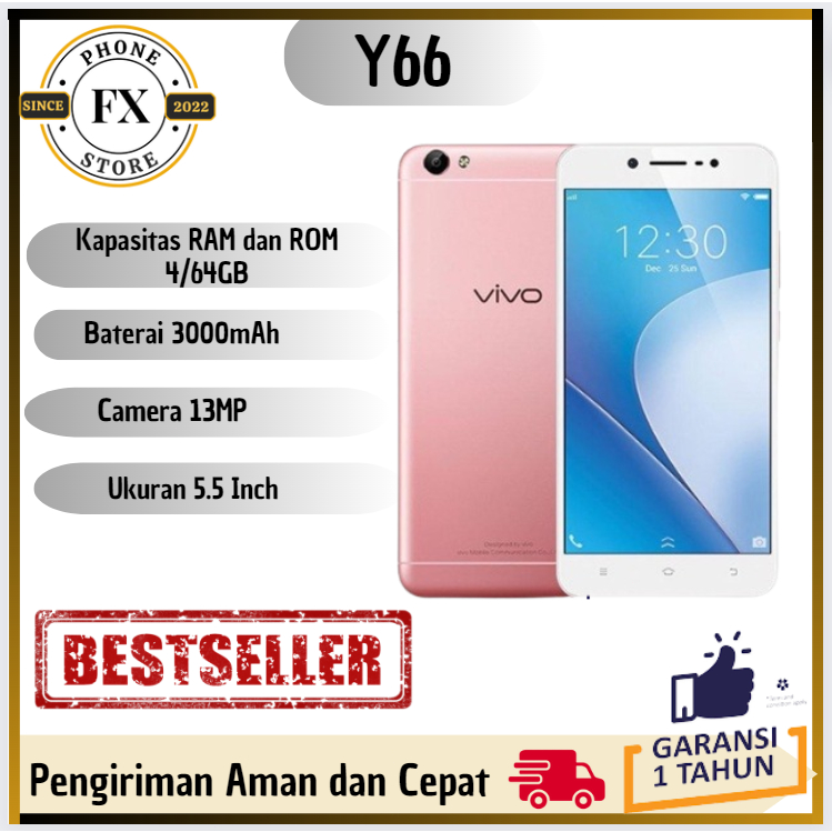 Jual Smartphone tipe Y66 Fullset RAM 4/64GB BERGARANSI 12 BULAN ...