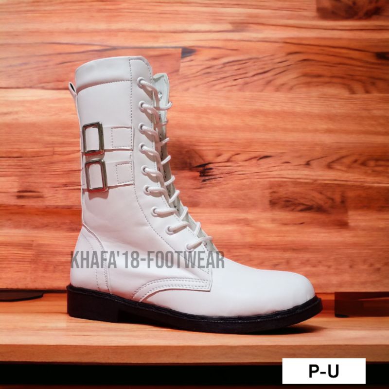 Jual SEPATU JENGGEL BOOTS PDL PASKIBRA /LKBB {polos /gesfer} | Shopee ...