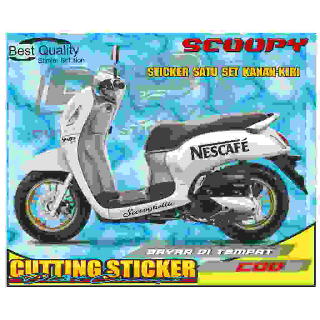 Jual Cutting Sticker Striping Nescafe SCOOPY 2017-2021Sticker Scoopy ...