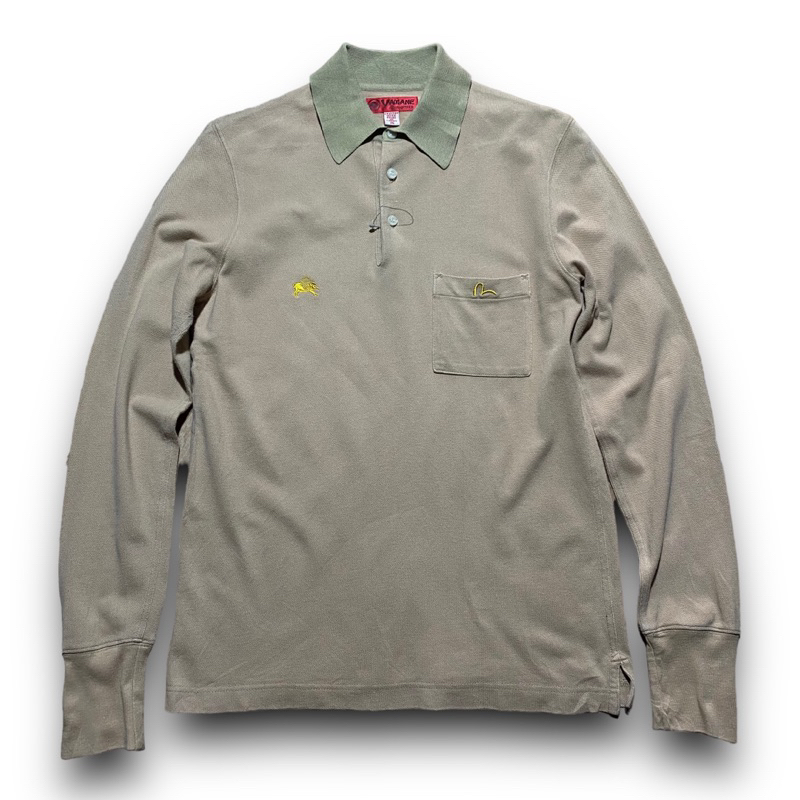 Jual Evisu "Embroidered Logo"Pocket L/S Polo shirt | Shopee Indonesia