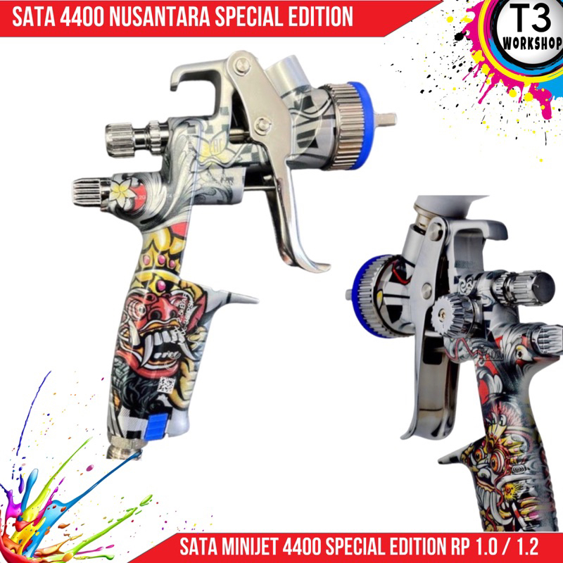 Jual spraygun SATA minijet 4400 RP 1.0 / 1.2 Nusantara Special Edition | Shopee Indonesia