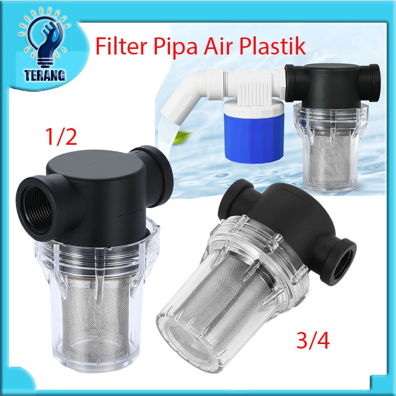 Jual Filter Pipa Air Plastik Transparan Ukuran 1 / 2 "3 / 4" 1 "Untuk ...