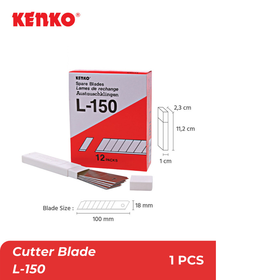 Jual Cutter Blade / Refill Isi Cutter Besar Kenko L-150 | Shopee Indonesia