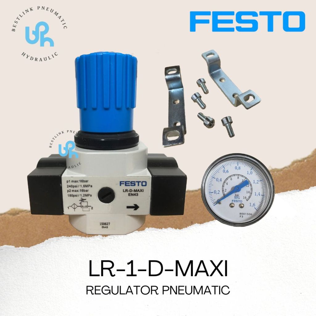 Jual LR-1-D-MAXI FESTO REGULATOR PNEUMATIC LR-D-MAXI | Shopee Indonesia