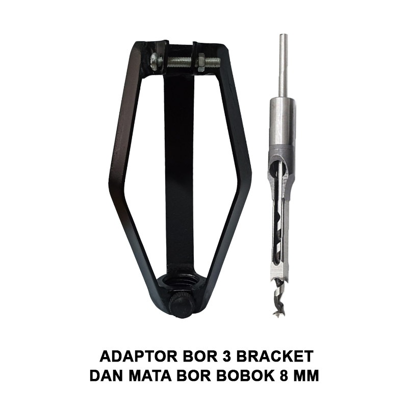 Jual EELIC DMB-3BRACKETMIX Dudukan mesin bor tangan bobok kayu adaptor wood mortising attachment ...