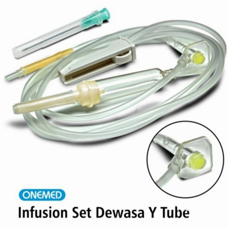 Jual Selang Infus set Type Y OneMed Dewasa Eceran | Shopee Indonesia