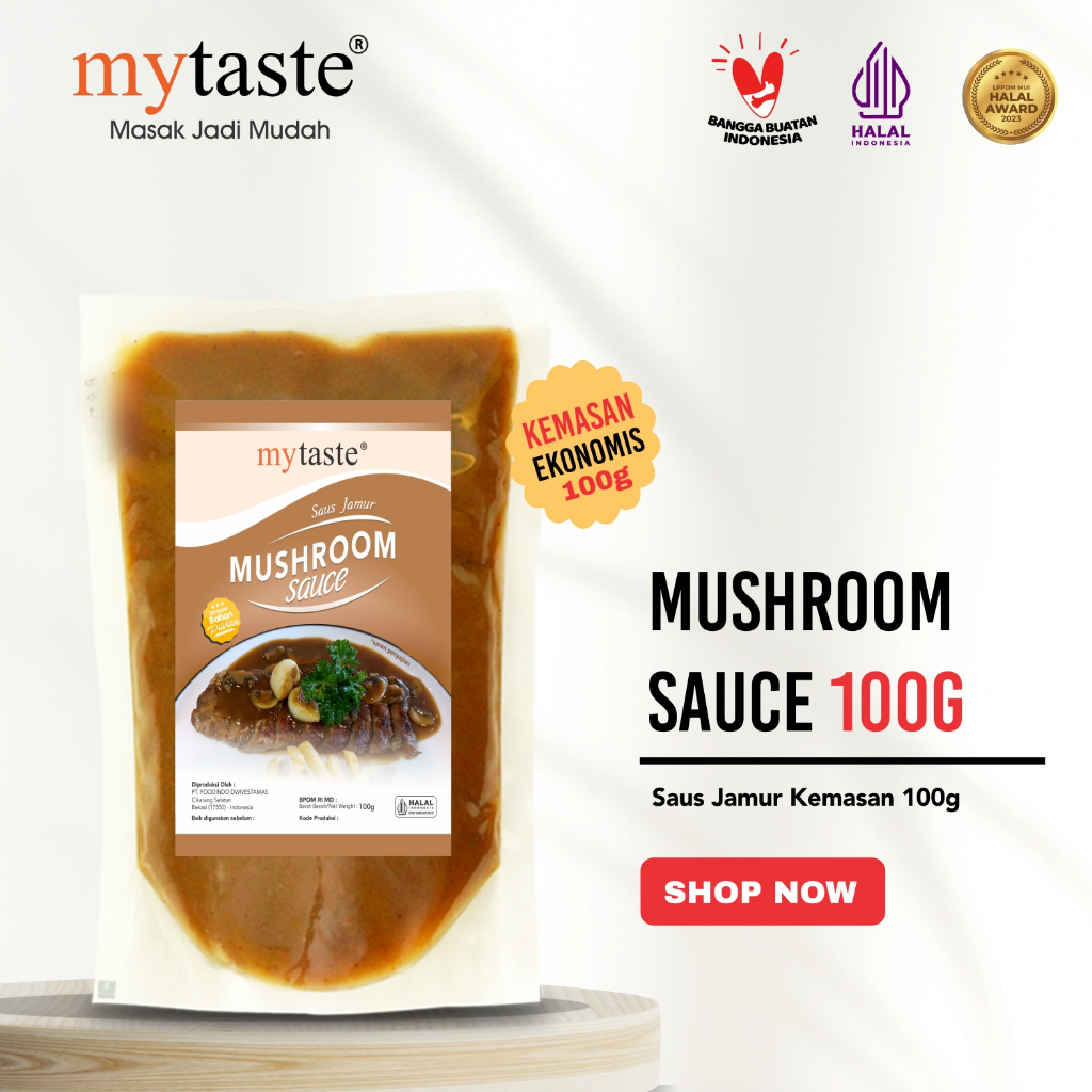 Jual My Taste Mushroom Sauce - Saus Jamur 100 Gram | Shopee Indonesia