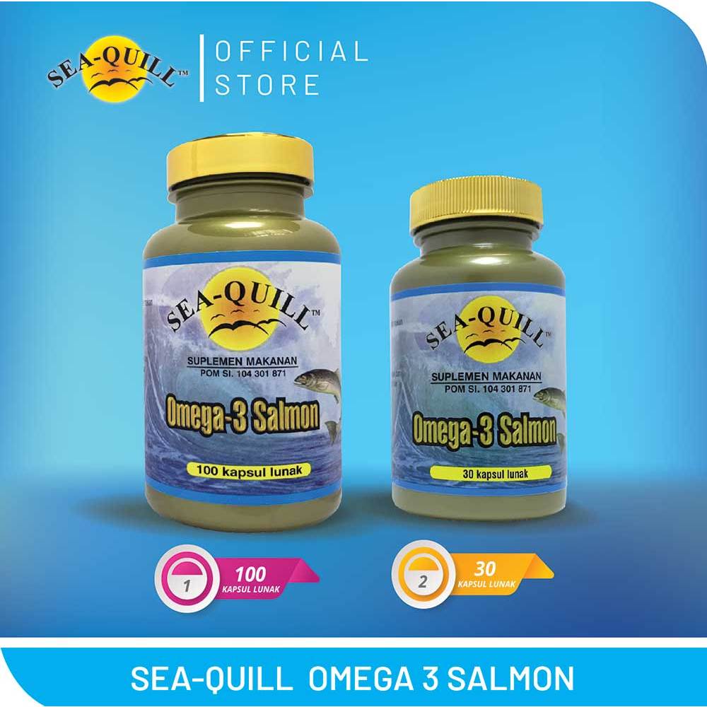 Jual Sea Quill OMEGA 3 SALMON 100 softgels | Shopee Indonesia