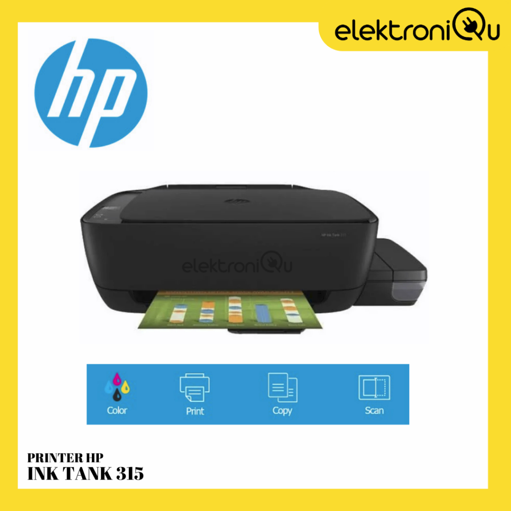 Jual PRINTER HP INK TANK 315 ALL IN ONE (PRINT, SCAN, COPY) | Shopee ...