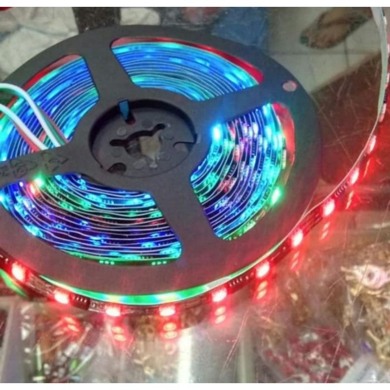 Jual Lampu LED strip RGB ws 2811 12V PCB Balck 5 meter indor | Shopee ...