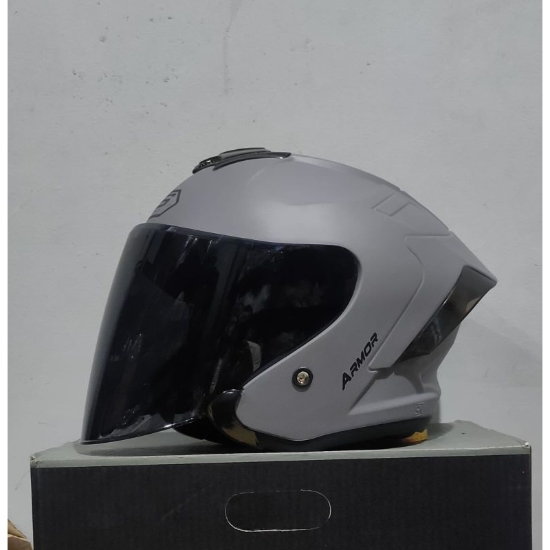 Jual Helm Motor JS Armor Half Face Standar Original Sni Dewasa / HELM ...