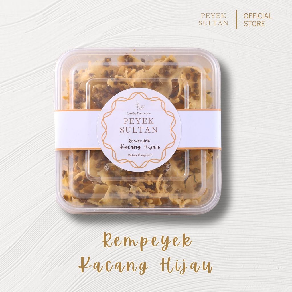Jual PEYEK SULTAN - Rempeyek Kacang Hijau (Box - Large) | Shopee Indonesia