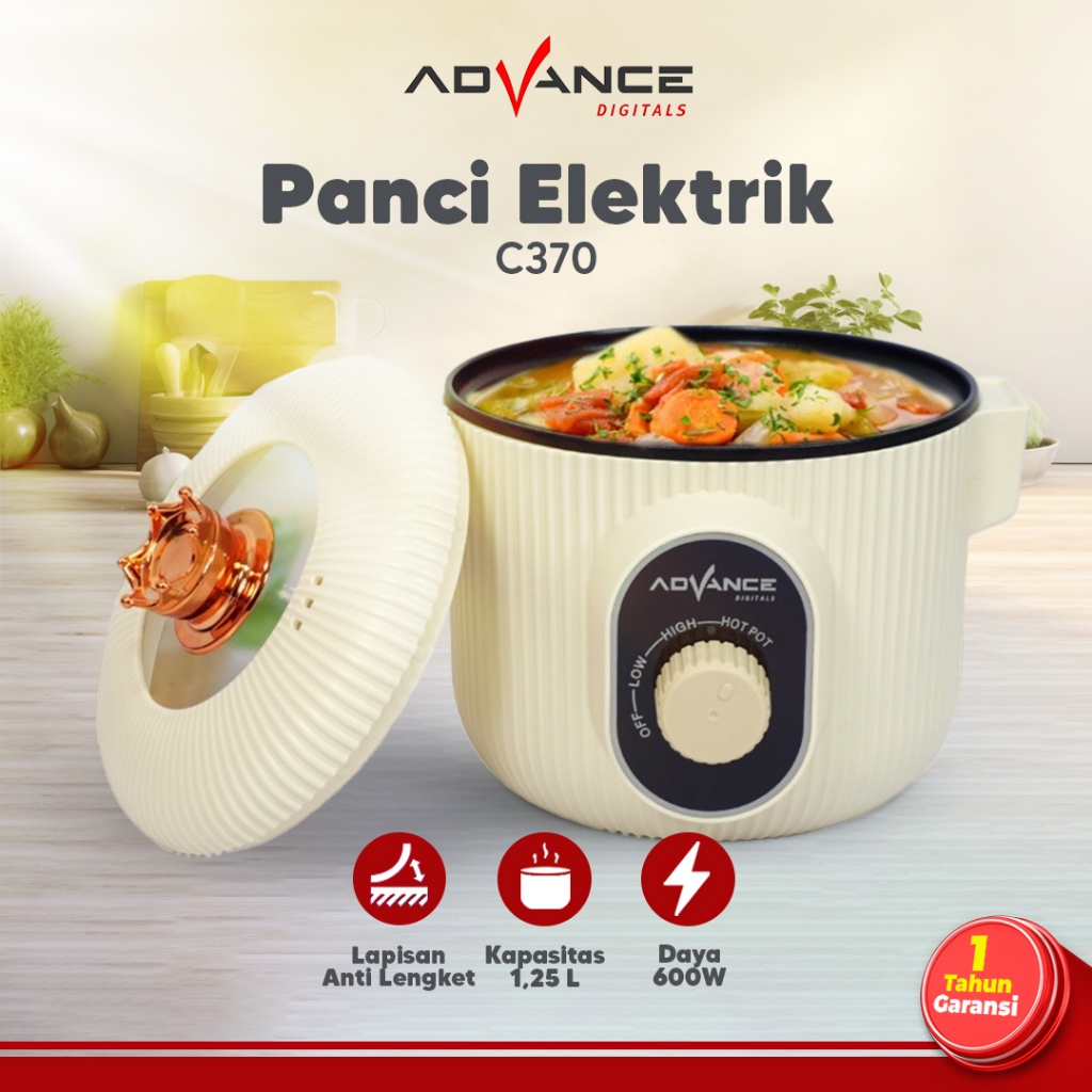 Jual Panci Listrik Advance C-370 Panci Elektrik Serbaguna 4in1 ...