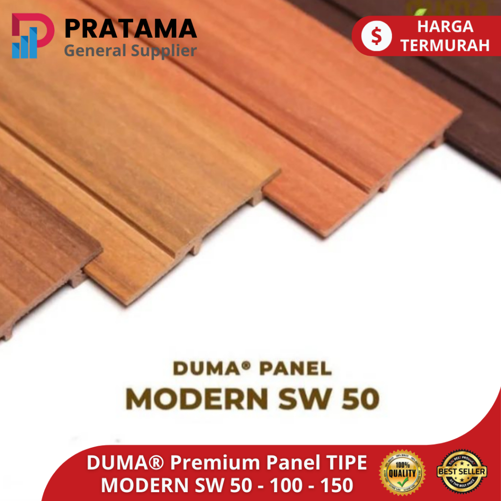Jual DUMA® Panel Pelapis Dinding & Plafon 3 Meter WPC TIPE MODERN SW 50 ...