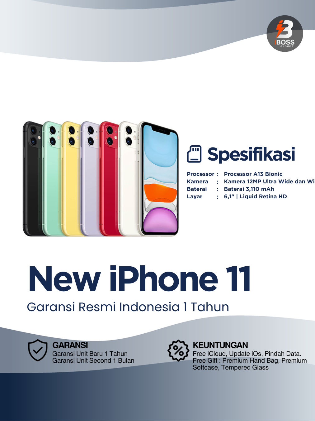 Jual New iPhone 11 Garansi Resmi 1 Tahun | Shopee Indonesia