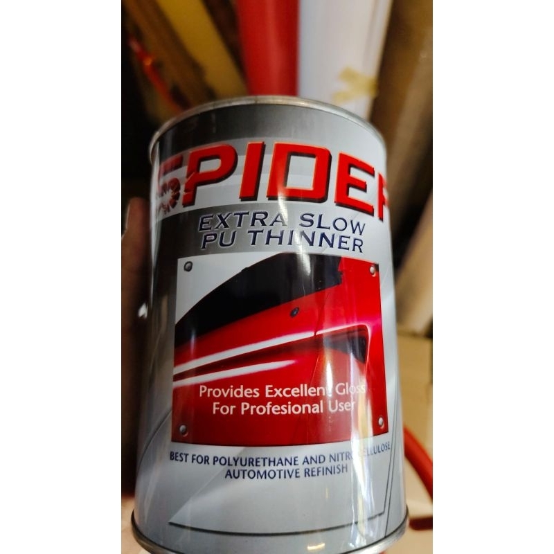 Jual THINNER SPIDER PILYURETHANE PU EXTRA SLOW PENGENCER PERNIS CLEAR ...