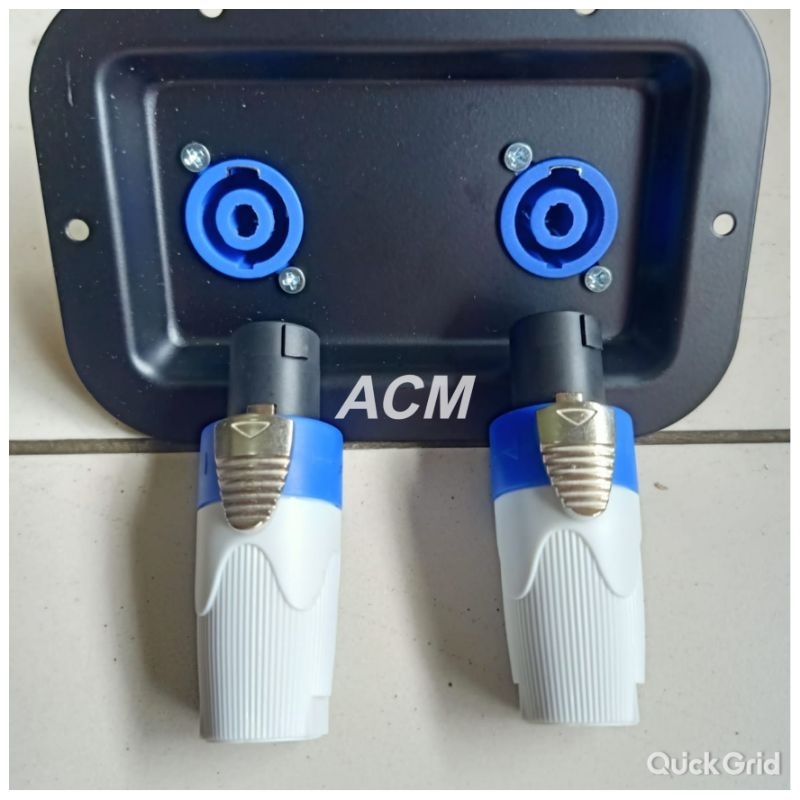 Jual PLAT/TERMINAL BOX SPEAKER LENGKAP DENGAN SPIKON INPUT OUTPUT ...