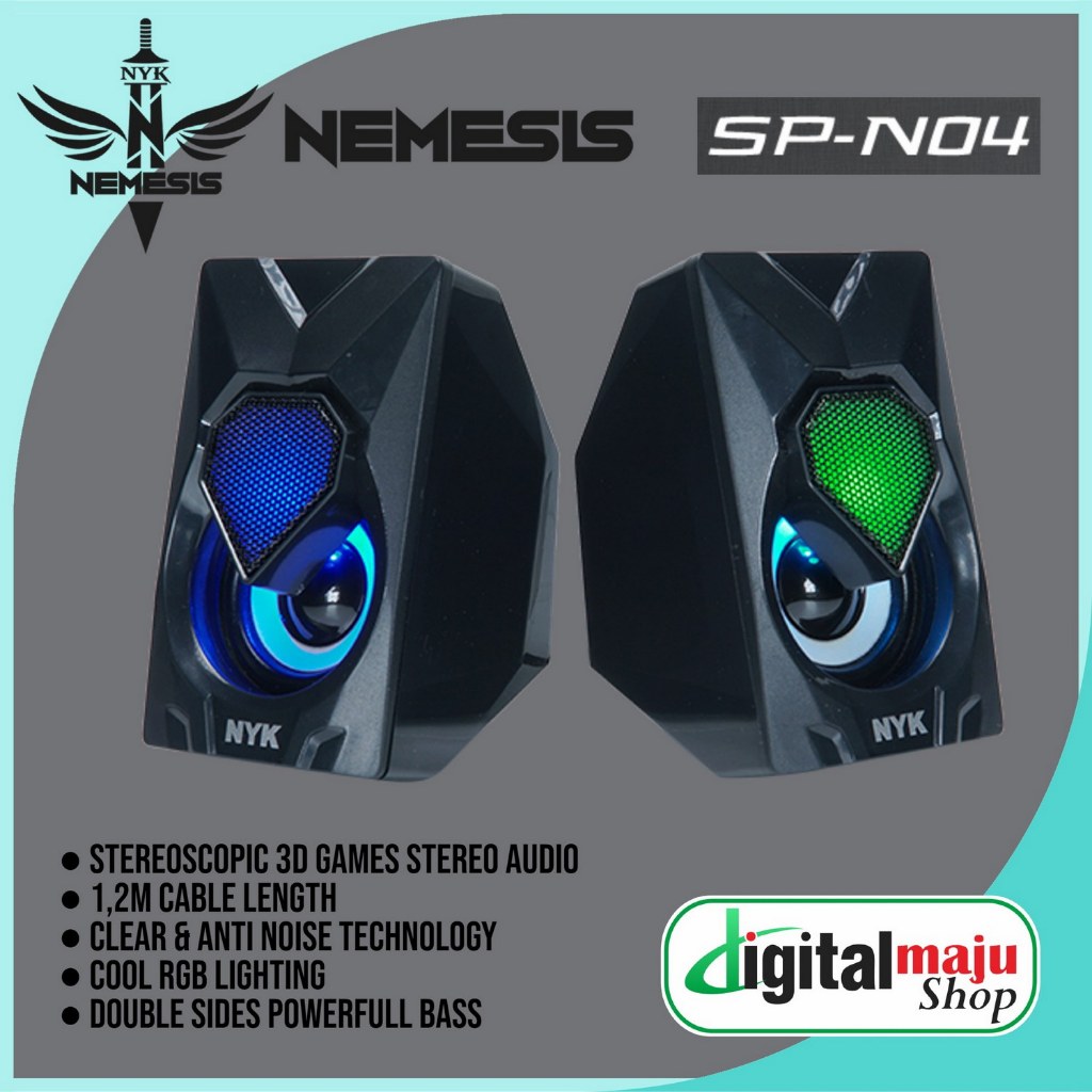 Jual Audio Speaker NYK Nemesis SP N04 RGB USB untuk Komputer Laptop Tablet | Shopee Indonesia