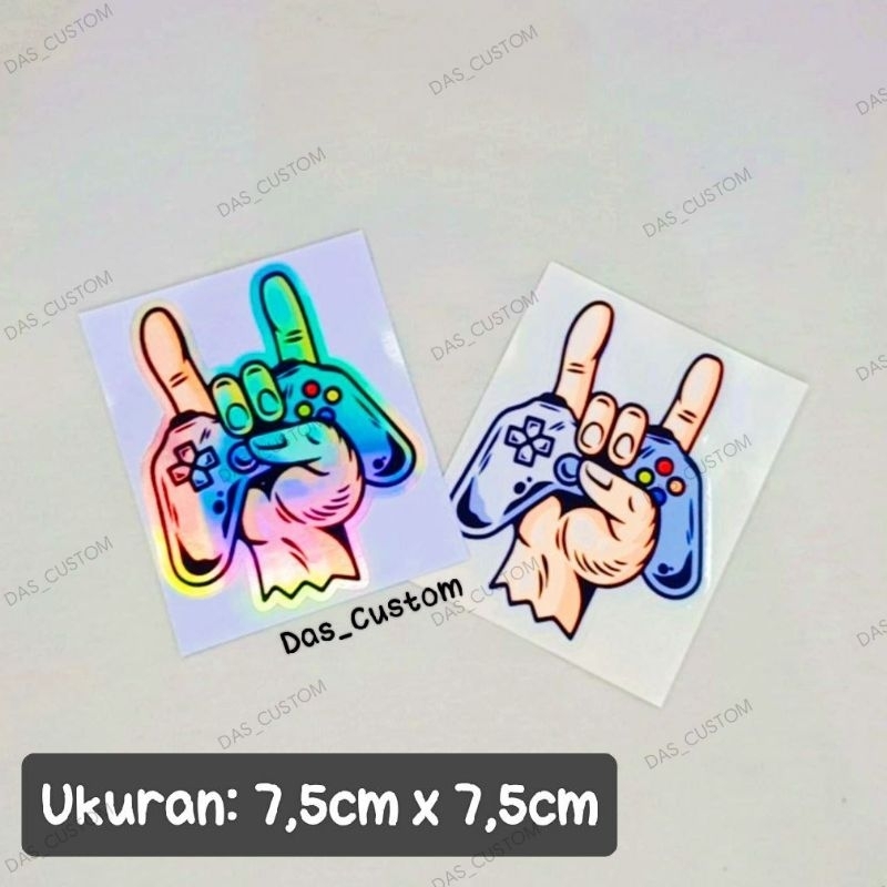 Jual sticker printing ANIMASI TANGAN GAMERS | Shopee Indonesia