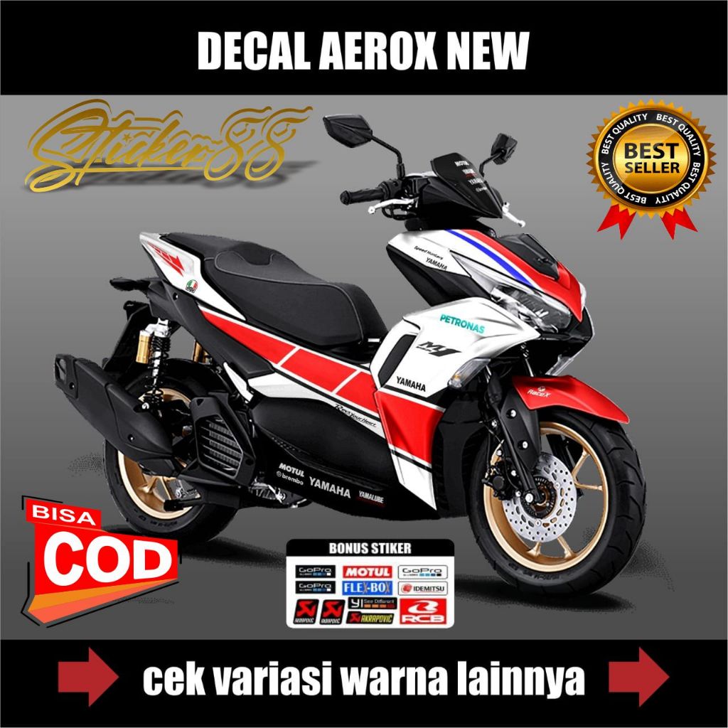 Jual STICKER DECAL FULL BODY AEROX NEW GRAFIS PETRONAS \ STIKER DECAL ...