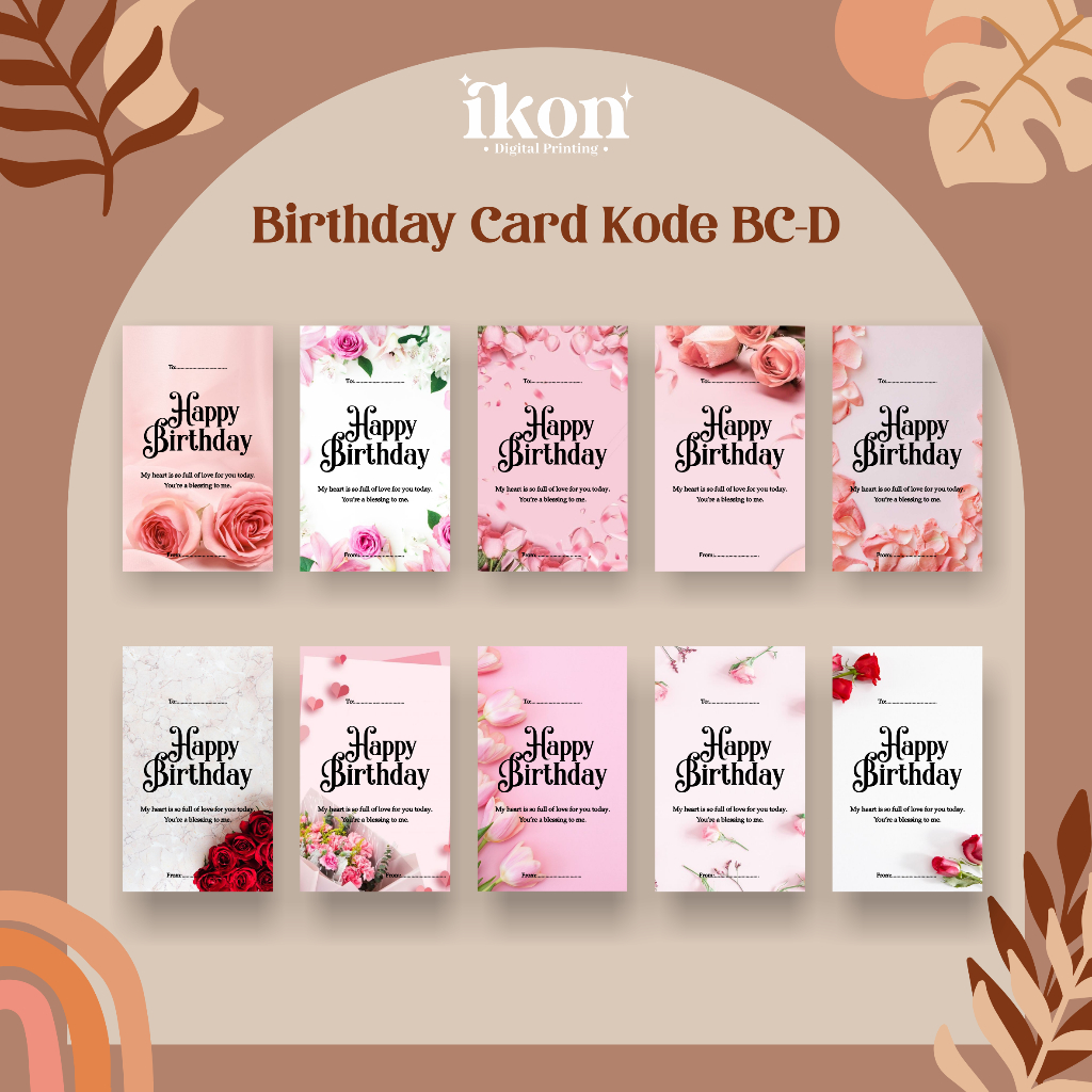 Jual BIRTHDAY CARD KODE BC-D (KARTU UCAPAN ULANG TAHUN/ KARTU UCAPAN ...