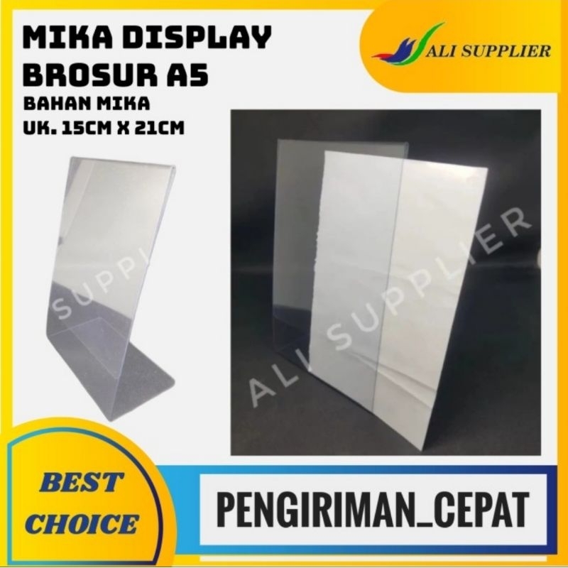 Jual MIKA TENT CARD A5 / TEMPAT BROSUR A5 / BUKAN AKRILIK A5 / STAND ...