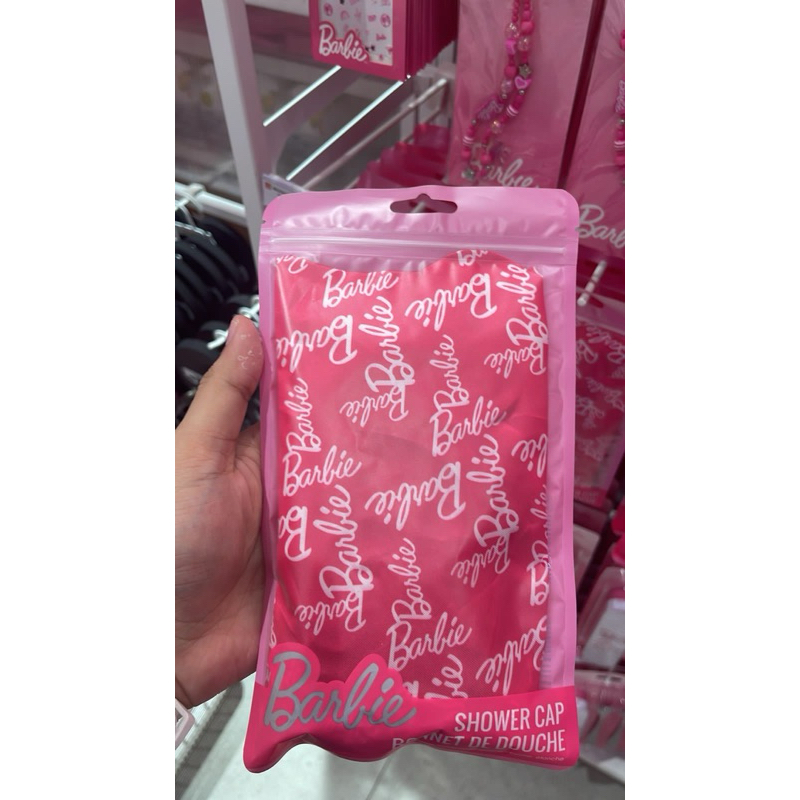 Jual MINISO X BARBIE shower cap pink edition | Shopee Indonesia