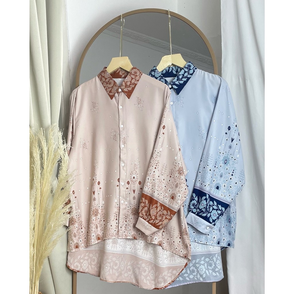 Jual DALISHA ETNIK SHAKILA SUPER JUMBO KEMEJA BIGSIZE BATIK OVERSIZE ...