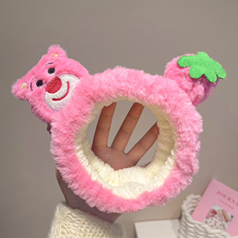 Jual COD ️Bando Lotso Karakter Telinga Bear Lucu Korea Beruang Stroberi ...