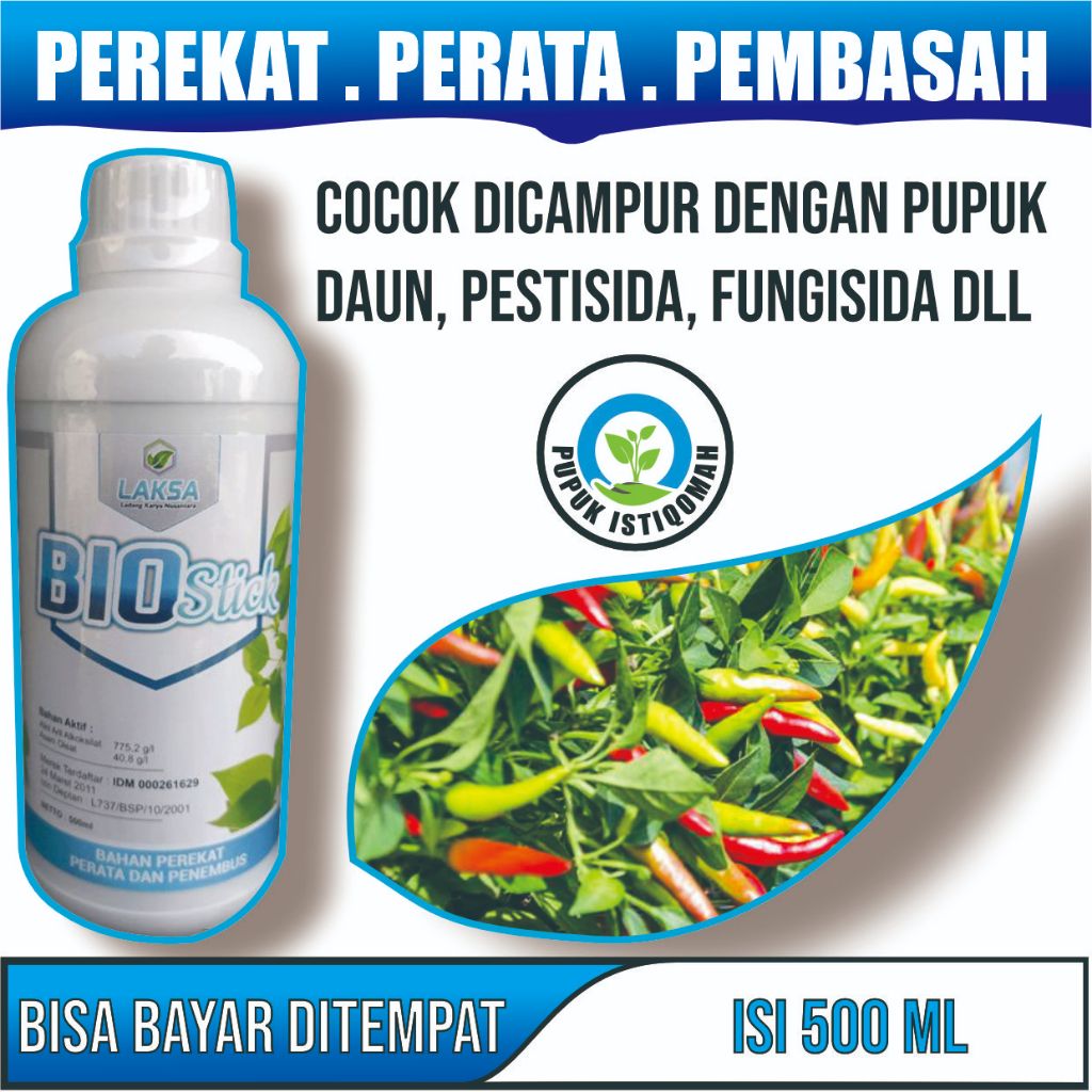 Jual REKOMENDASI BIO STICK 500 ML: Perekat Pupuk & Pestisida Unggulan ...