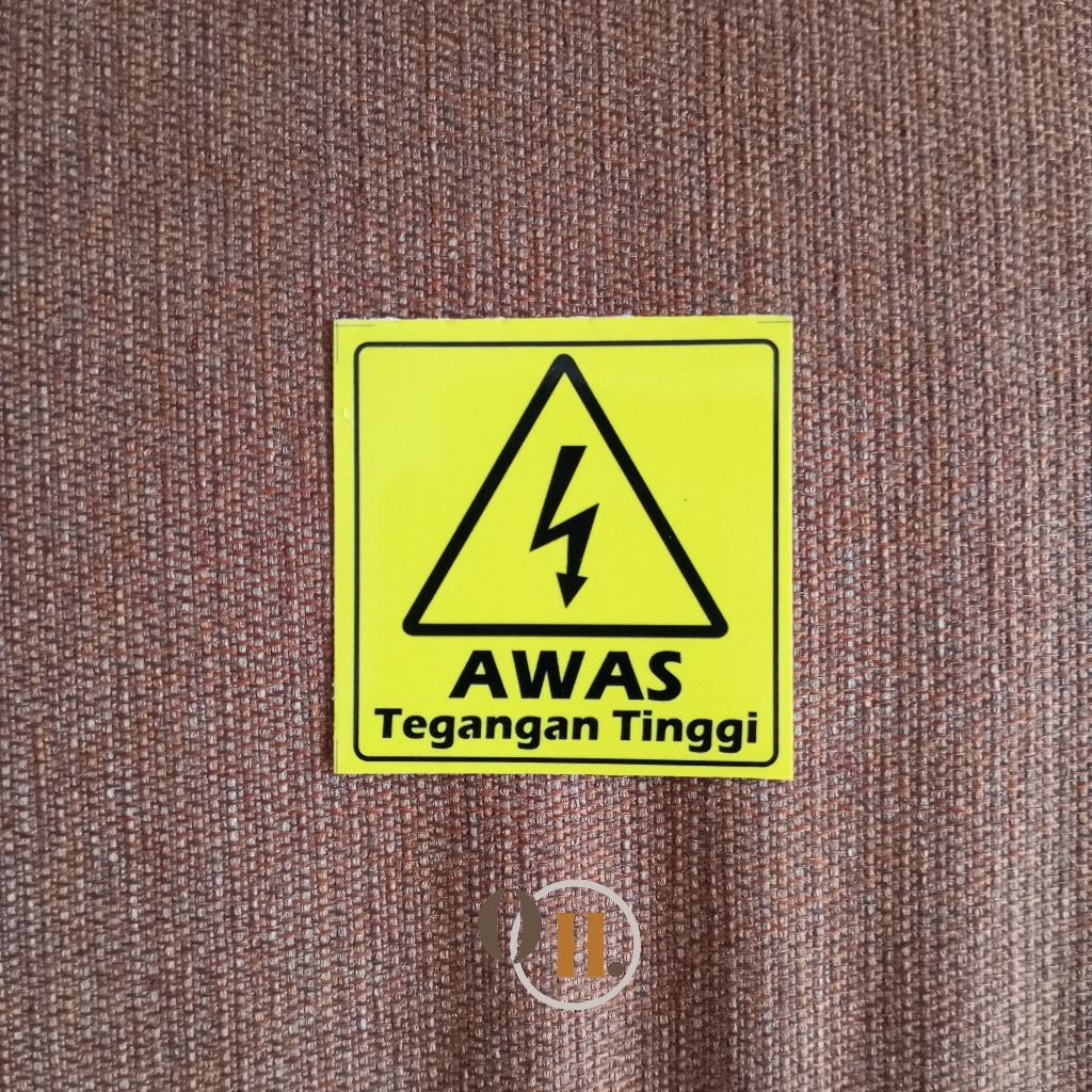 Jual Stiker Awas Tegangan Tinggi - Stiker High Voltage - Peringatan ...