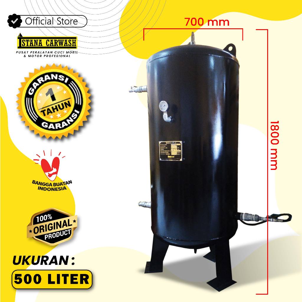 Jual Tangki Kompresor / Tangki Udara 300 liter / Air Receiver Tank 500 ...
