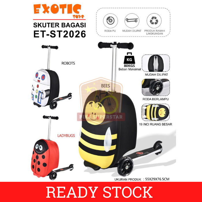 Jual Koper Scooter Anak Kartun / Skuter Kartun Anak Exotic ET-ST2026 ...